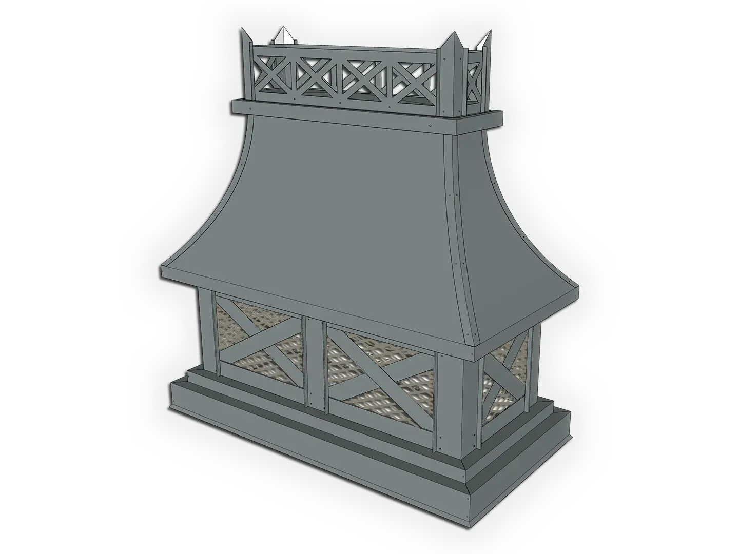 Crown Chimney Cap / Shroud | KM Sheet Metal